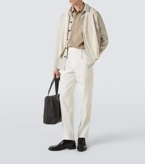 Zegna Cotton And Wool Denim Shirt