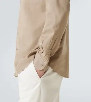 Zegna Cotton And Wool Denim Shirt