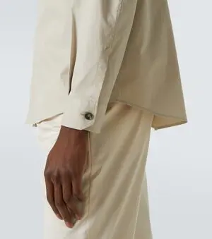 Zegna Cotton-blend Overshirt - White