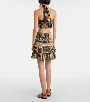 MARANT ETOILE Naomi Printed Miniskirt - Black