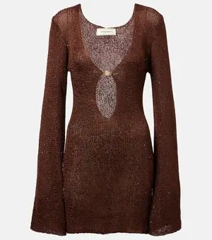 BANANHOT Rey Sequined Minidress - Brown