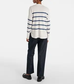 Max Mara Ombre Color Block Linen Sweater