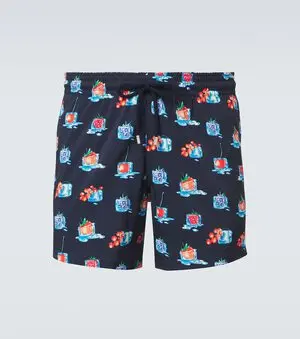 Vilebrequin Printed Swim Trunks - Blue