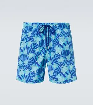 Vilebrequin Printed Swim Trunks - Blue