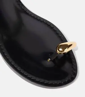 AMANU Samburu Leather Sandals - Black
