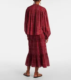 MARANT ETOILE Salika Printed Cotton Blouse