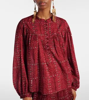 MARANT ETOILE Salika Printed Cotton Blouse