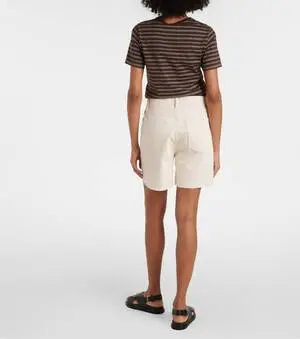 FRAME Timeless Denim Shorts - White