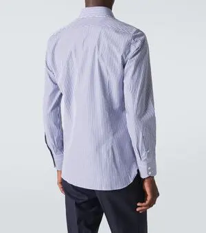 TOM FORD Bengal Stripe Cotton-blend Shirt - Blue