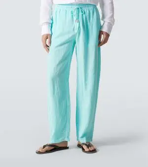 Vilebrequin Linen Wide Leg Trousers