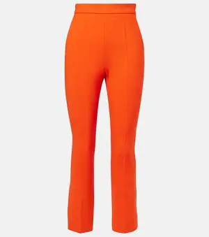 Max Mara Nepeta High-rise Straight Pants - Red