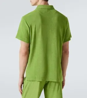 Vilebrequin Cotton-blend Terry Bowling Shirt - Green