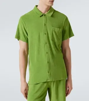 Vilebrequin Cotton-blend Terry Bowling Shirt - Green