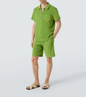 Vilebrequin Cotton-blend Terry Bowling Shirt - Green