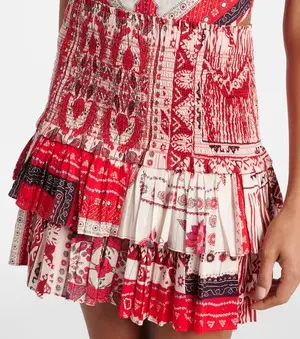 MARANT ETOILE Naomi Printed Cotton Miniskirt