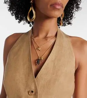 Max Mara Sauro Open-back Linen Vest