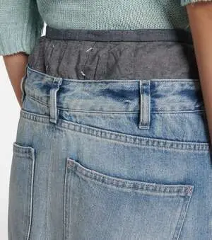 MAISON MARGIELA Four Stitches Denim Maxi Skirt