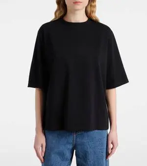 RÓHE Cotton Jersey T-shirt - Black