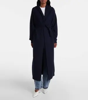 Alaïa Virgin Wool Cardigan With Detachable Belt