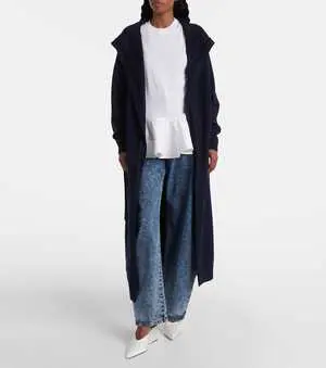Alaïa Virgin Wool Cardigan With Detachable Belt