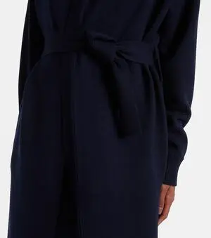 Alaïa Virgin Wool Cardigan With Detachable Belt