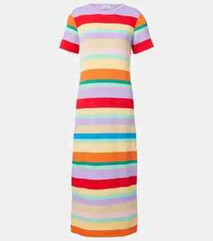 Rixo Duster Striped Maxi Dress