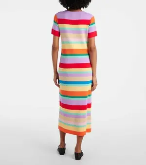 Rixo Duster Striped Maxi Dress