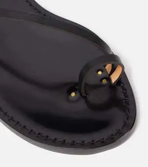 AMANU Kalahari Leather Sandals - Black