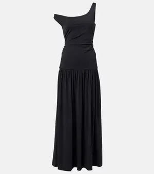 RÓHE One-shoulder Plisse Maxi Dress