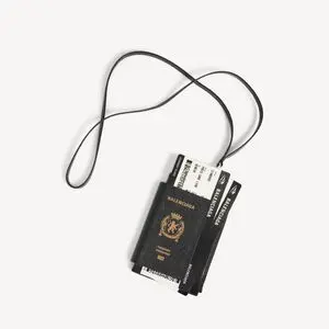 Balenciaga Passport Phone Holder - Black