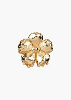 JENNIFER BEHR Rowena Flower Jaw Clip - Gold
