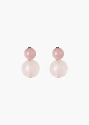 JENNIFER BEHR Cara Earrings - Rose Quartz