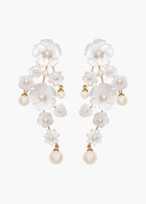 JENNIFER BEHR Maxine Dangle Earrings - Mother Of Pearl