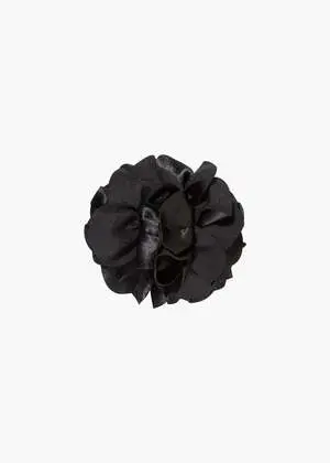 JENNIFER BEHR Carly Flower Jaw Clip - Black