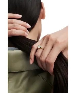 PDPAOLA Bay Ring - Gold/green