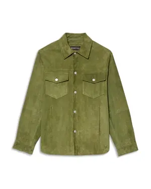 Michael Kors Suede Shirt Jacket