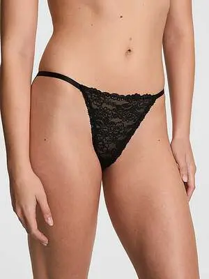 Pink Wink™ String Bikini Panty - Black