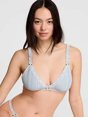 Pink Wink Wink™ Unlined Triangle Bralette - Blue