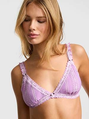 Pink Wink™ Unlined Triangle Bralette Purple