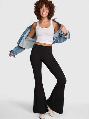Pink Relay Super Flare Leggings - Black