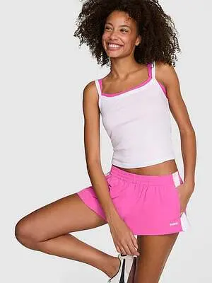 Pink Stretch Sports Pants For Women