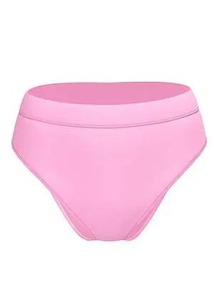 Pink PINK High-Leg Cheeky Bikini Bottom Pink