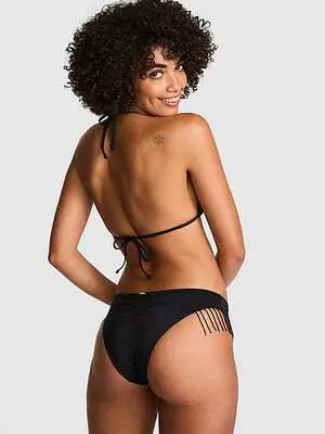 Pink PINK Brazilian Bikini Bottom Multicolored