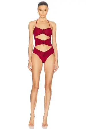 MAYGEL CORONEL Lantana Swimsuit - Carmesi