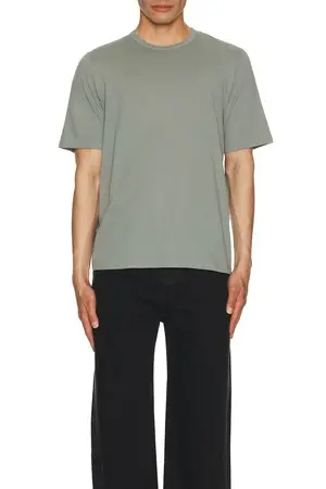 Saint Laurent Short Sleeve Tee In Sage