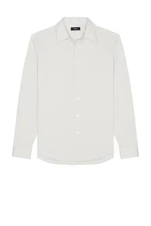 Theory Sylvain Structure Knit Shirt - Fog