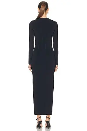 Galvan Atlanta Ballet Neck Dress