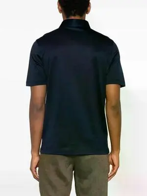 D4.0 Cotton Polo Shirt - Blue