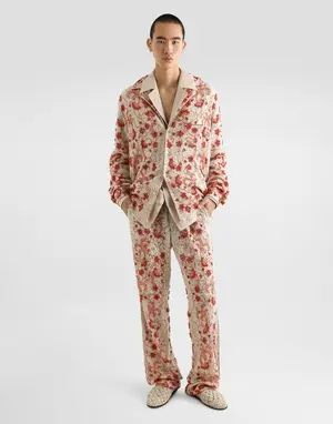 Dolce & Gabbana Lace Pants With Embroidery