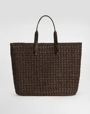 Dolce & Gabbana Raffia Crochet Shopper